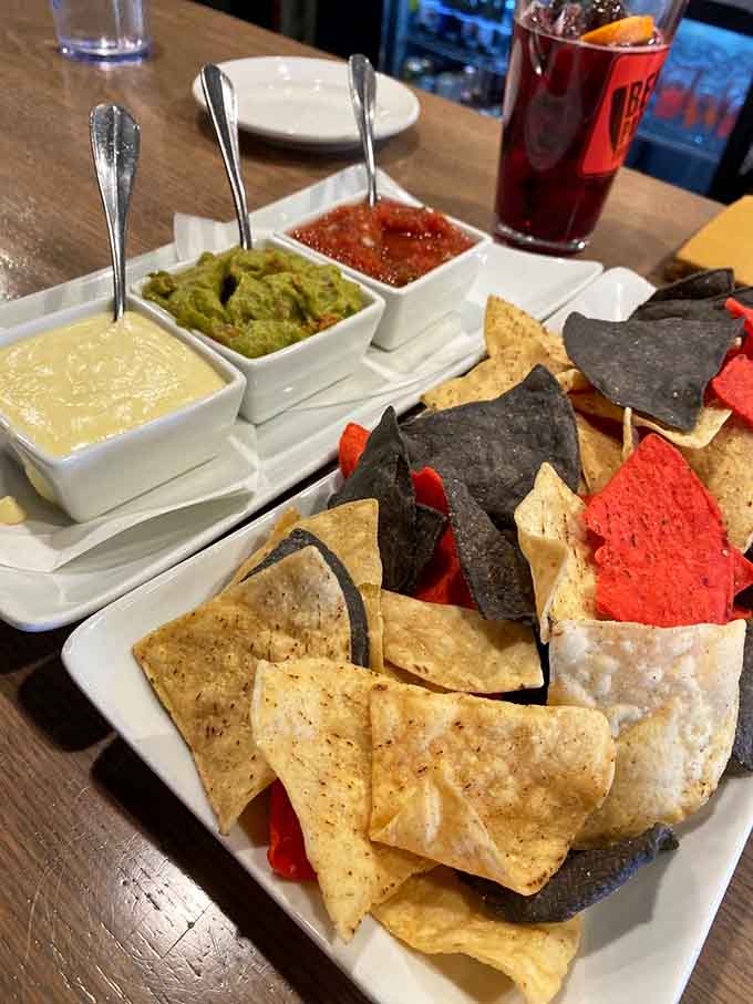 Chips and dips might sound simple, but this colorful array of salsas and accompaniments turns snacking into an art form.