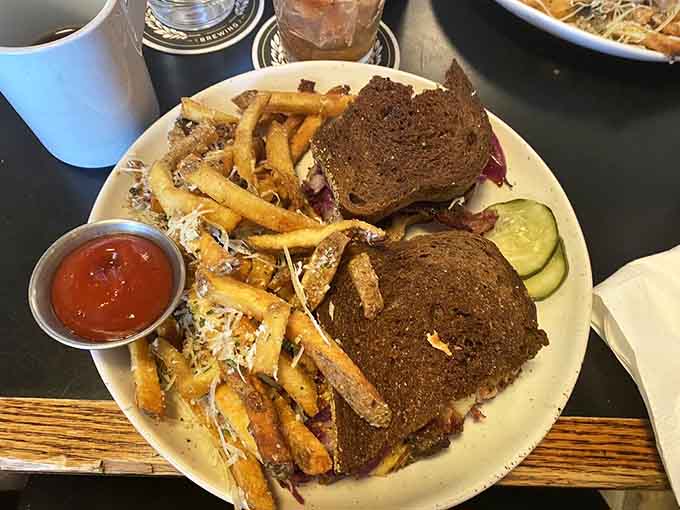 The Classic Reuben proves that sometimes the old standards became standards for very good reasons, especially with fries like these.