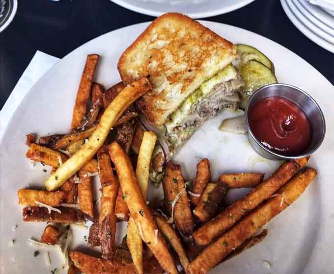 When your Cuban comes with fries dusted in Parmesan, you know someone in that kitchen really understands what makes people happy.