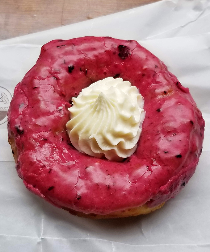 This Triple Berry Cannoli's ruby-red glaze hides a creamy center that's waiting to ambush your taste buds with berry-ricotta perfection.