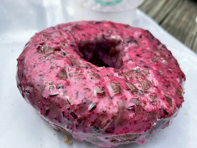7. triple berry donut