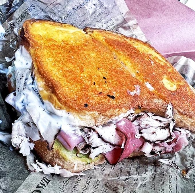 The humble turkey sandwich, elevated to art form &ndash; proof that simplicity executed perfectly is the ultimate sophistication.