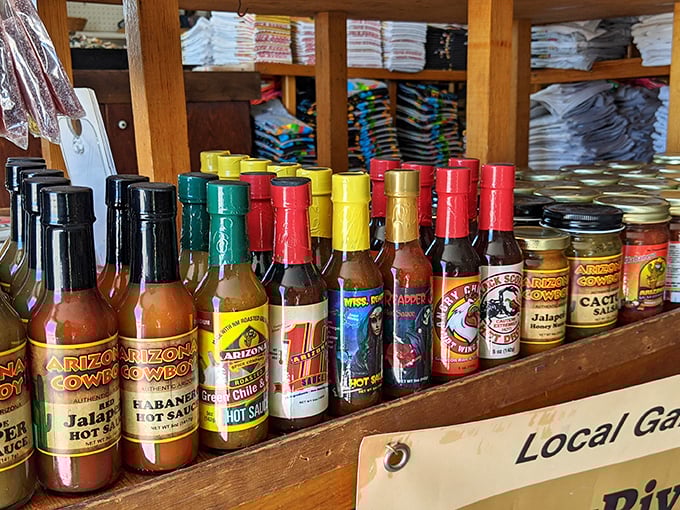 These aren't your grocery store hot sauces &ndash; each bottle contains liquid fire with Southwestern flair that'll wake up any meal.