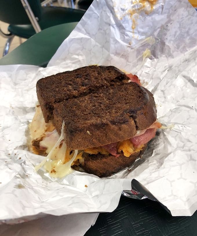 This Reuben on dark rye shows Wally's doesn't discriminate, serving up deli classics alongside their famous roast beef with equal dedication.