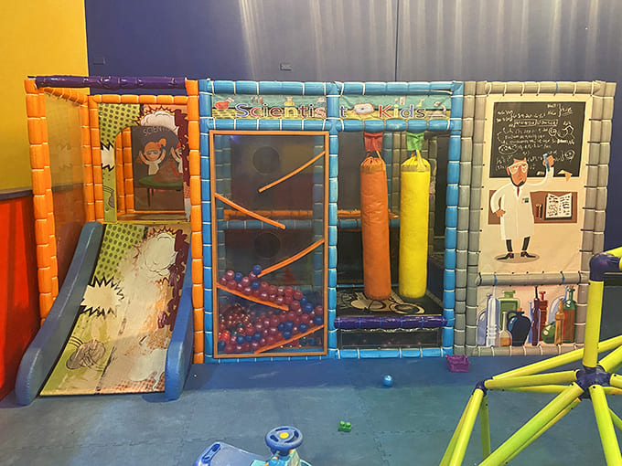 Tiny adventurers explore their own scaled-down playground, proving you're never too young to start building confidence through play.