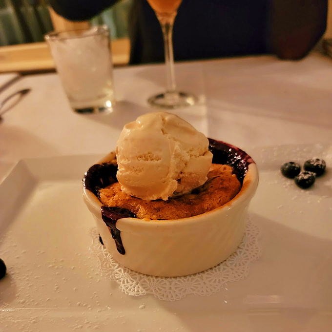 Dessert or work of art? This sweet treat is hotter than a New England summer and cooler than a Maine winter.