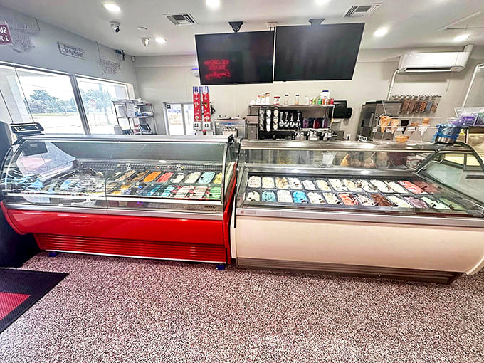 Gazing into these display cases is like looking through windows to a better world&mdash;one filled with colorful, creamy possibilities.