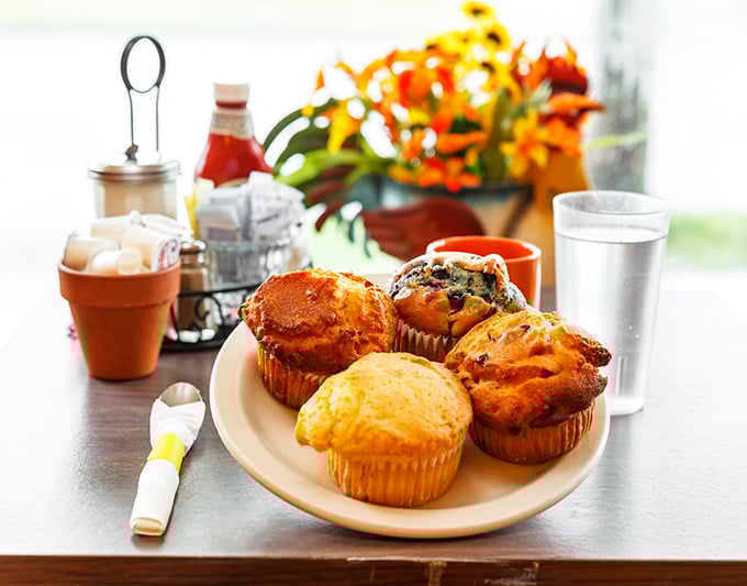 These muffins aren't just baked goods &ndash; they're portable happiness with crispy tops and tender centers. Morning glory indeed!