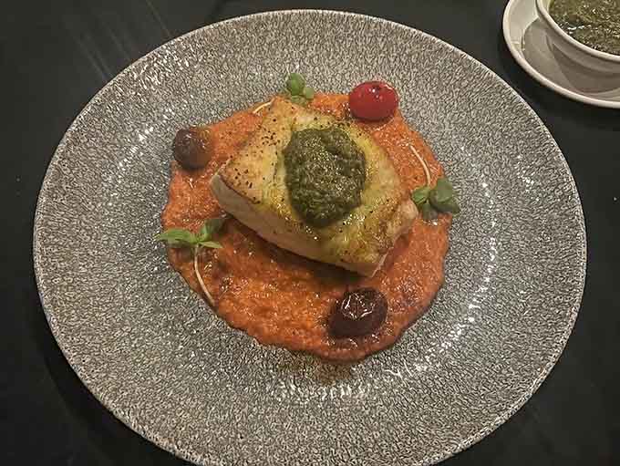 Sea bass that flakes at the mere suggestion of your fork, swimming in a savory-sweet miso broth that makes you want to request a spoon for the last drops.