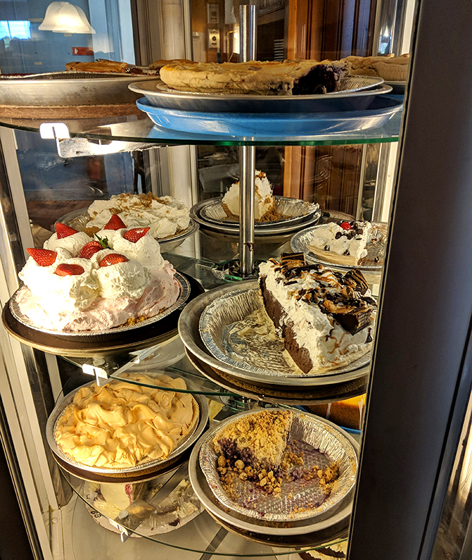 The dessert case at Governor's isn't just a display, it's a museum of American baking excellence that deserves its own admission fee.