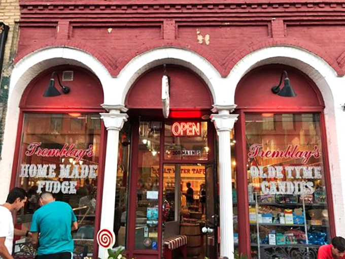 Where time stands still, but your sweet tooth keeps ticking. The classic storefront is a portal to simpler, sugarier times.