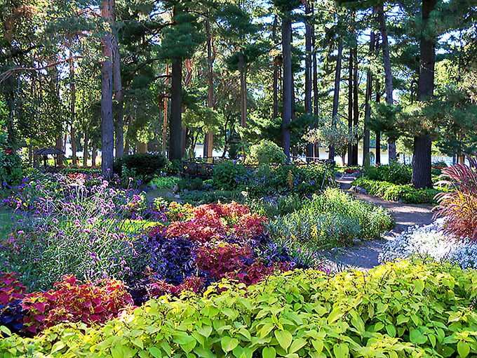 A floral wonderland awaits. It's like Alice stumbled into a Midwestern paradise!