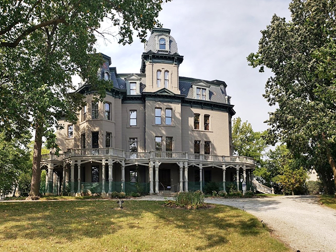 Victorian opulence meets Midwest hospitality in this architectural gem. It's like stepping into a time machine, but with better plumbing.