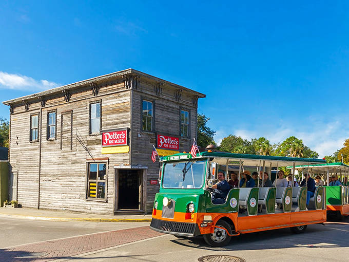 Potter's Wax Museum occupies a historic building in St. Augustine, its old-world charm adding to the slightly eerie atmosphere of America's oldest wax collection.
