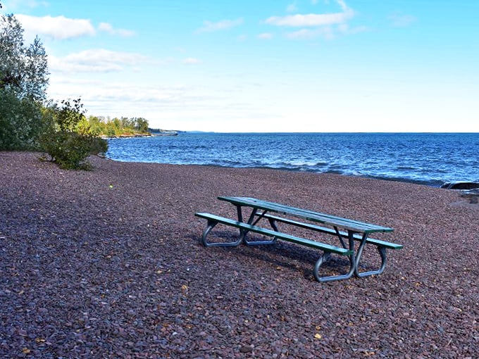 Skip rocks, not leg day! This rocky shore offers a full-body workout disguised as leisurely fun.