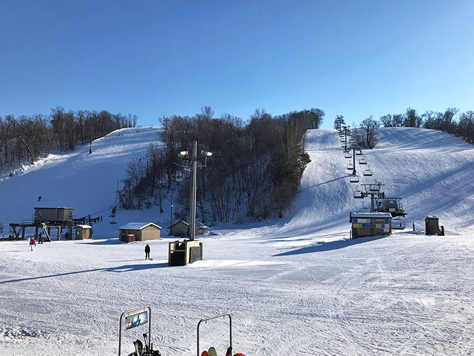 Snow way! This winter playground has more twists and turns than a Midwest soap opera.