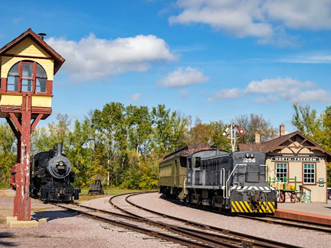 All aboard the time machine! This charming station is where the past meets the present, minus the DeLorean.