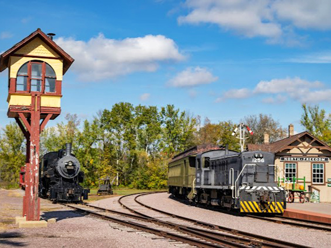 All aboard the time machine! This charming station is where the past meets the present, minus the DeLorean.
