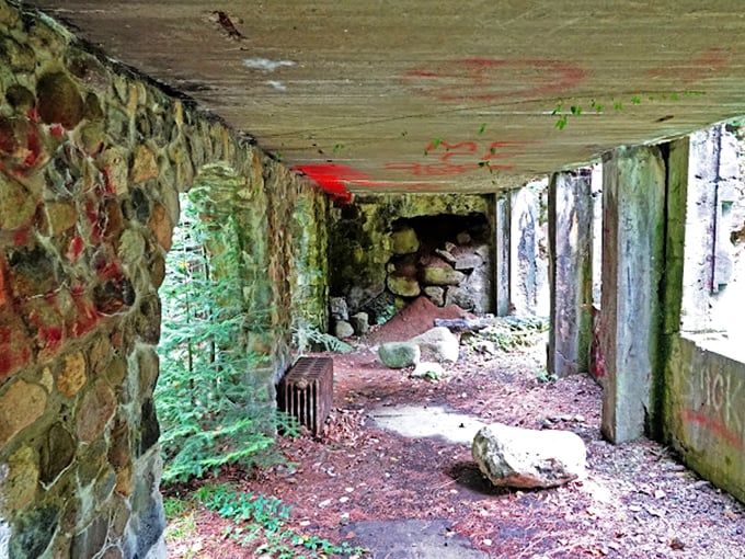 This mansion's got more baggage than your ex! Sadly, it's private property now&mdash;ghostly trespassers only.