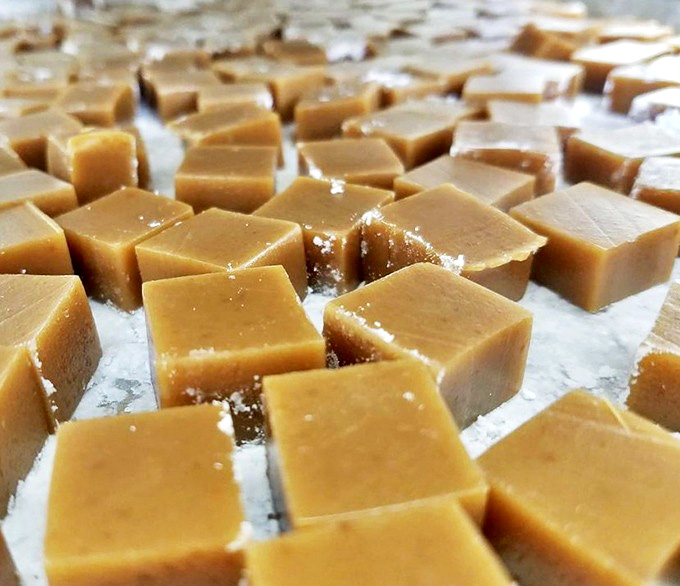 Wrapped Caramels: Little packages of buttery bliss, each one wrapped like the gift it truly is.