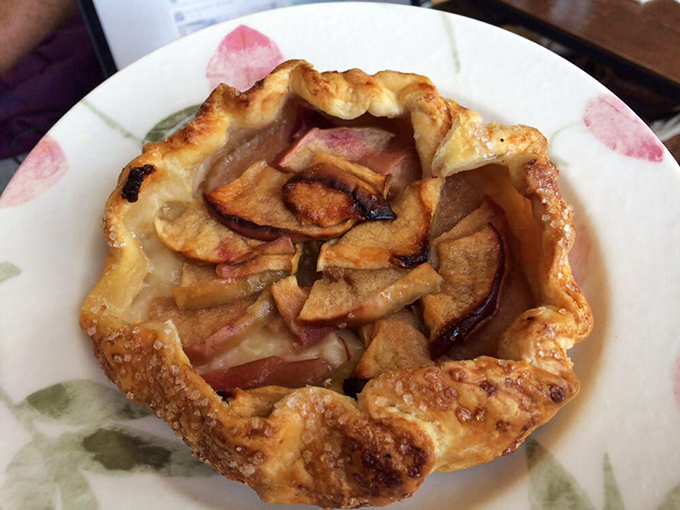 The apple galette &ndash; autumn's greatest hits album in pastry form, with caramelized apples nestled in a rustic crust.