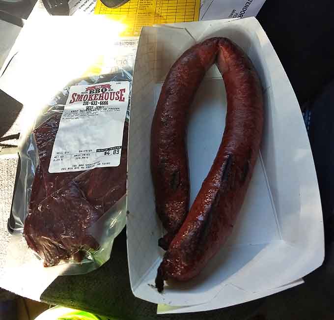 That ring of smoked sausage and vacuum-sealed meat represent the beautiful marriage of smokehouse and butcher shop, doubling your delicious options.