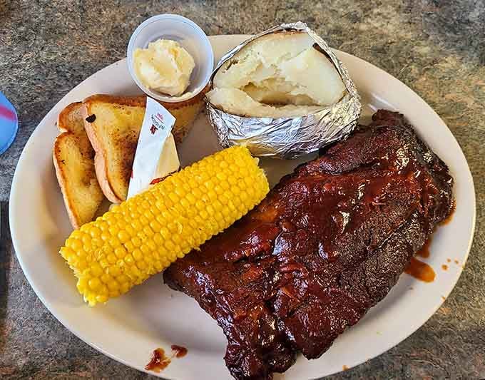 BBQ ribs for breakfast might seem unconventional, but the Beeline Caf&eacute; doesn't judge your morning protein choices, and neither should anyone else.