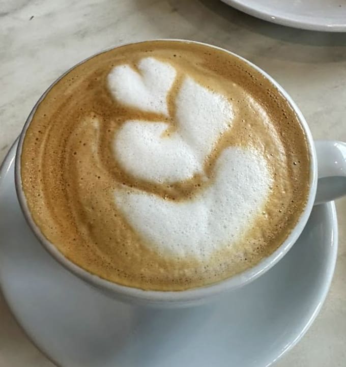 That foam art though, almost too pretty to drink but definitely too good not to.