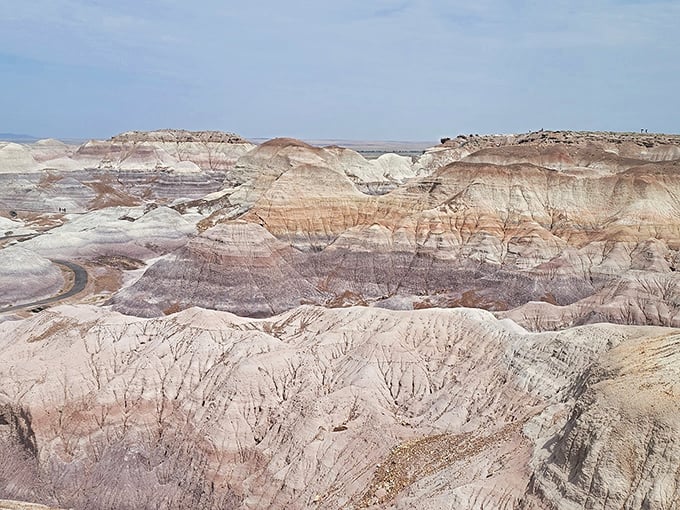 Blue Mesa: where the Smurfs meet the Flintstones. This cerulean wonder proves that feeling blue isn't always a bad thing.