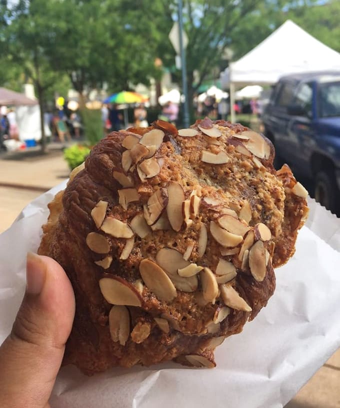 Almond croissants with buttery layers and sweet filling, the kind of pastry that makes you want to cancel your afternoon plans.