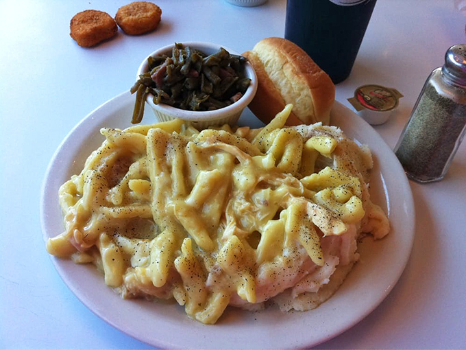 Comfort in a bowl. These chicken and noodles are like a warm, savory lullaby for your soul. Nap not included, but highly recommended.