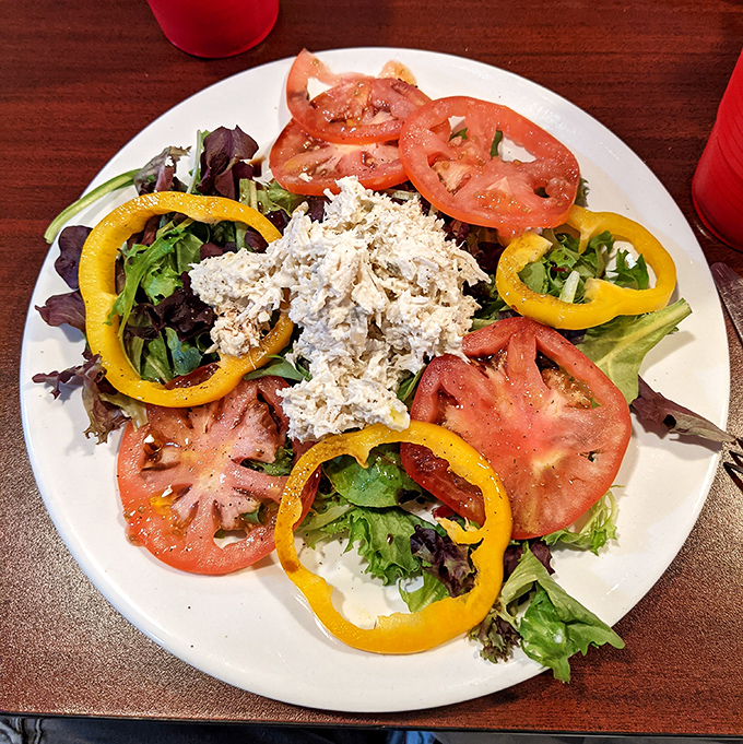 Fresh greens, vibrant veggies, and a generous portion of chicken. Proof that eating healthy doesn't mean sacrificing flavor.