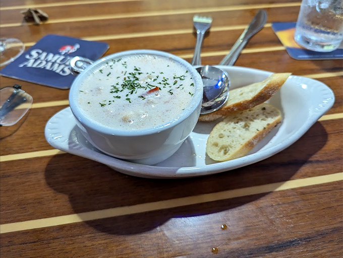 Creamy comfort in a bowl, where each spoonful tells a story of Maine's maritime heritage.