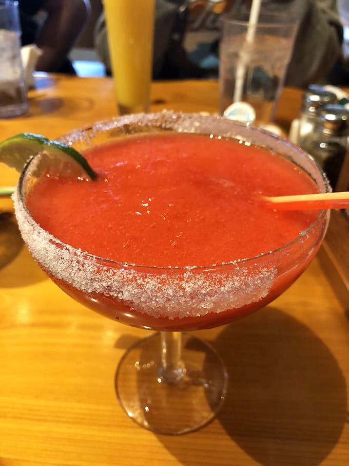 This strawberry margarita knows exactly what road-weary travelers need, and it's not another cup of truck stop coffee.
