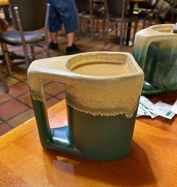Coffee served in square mugs because round is overrated, and this brew is smooth enough to make mornings almost enjoyable.
