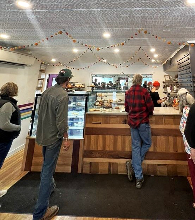 The daily pilgrimage: locals line up for their fix of flaky perfection, a morning ritual worth setting the alarm for.