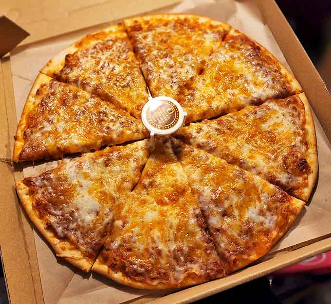 Classic cheese pizza done right: golden crust, perfectly melted cheese, and the kind of simplicity that never goes out of style.