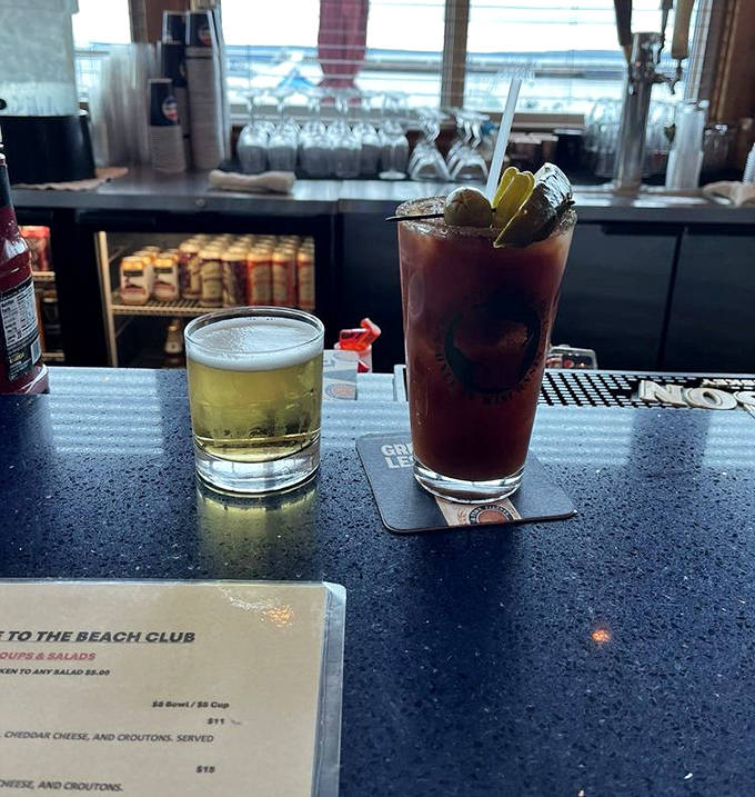 A frosty glass of beer provides the perfect counterpoint to the warm comfort food, like wearing flip-flops in the snow &ndash; unexpected but surprisingly satisfying.