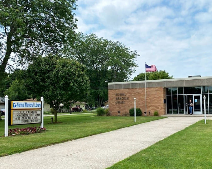 The Normal Memorial Library stands ready to feed your mind and provide refuge for anyone seeking knowledge or just a good story.