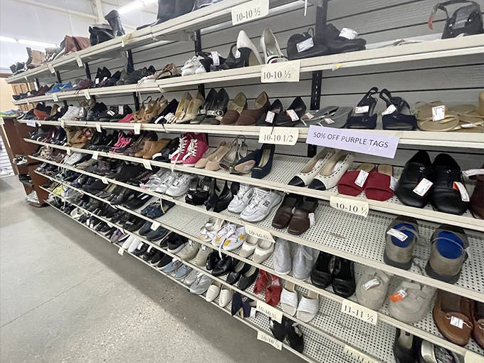 The shoe department &ndash; where footwear gets its second chance at adventure after being gently (or not so gently) broken in.