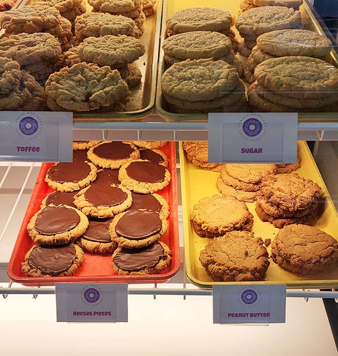 Cookies ranging from peanut butter to toffee, because apparently donuts weren't enough to satisfy their baking ambitions.