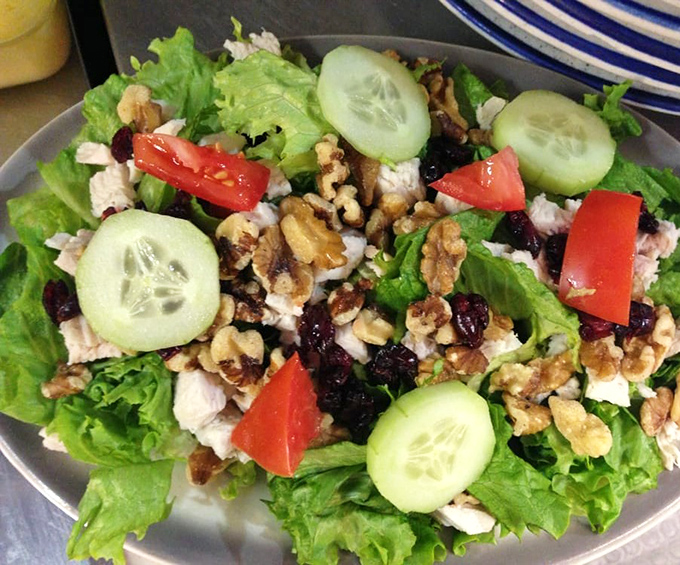Fresh and vibrant, the Green Mountain Salad proves The Putney Diner excels beyond just comfort food classics.