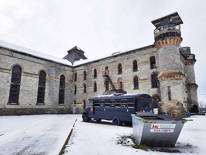 Guard Tower: From this lofty perch, guards once watched over a kingdom of the confined, scanning for any hint of rebellion.