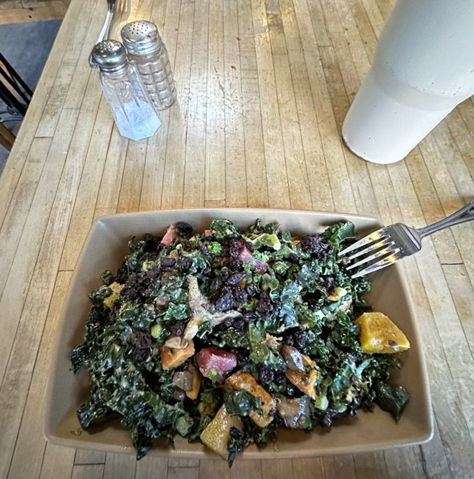 This kale salad somehow manages to be both virtuous and delicious &ndash; a culinary magic trick few establishments can pull off successfully.