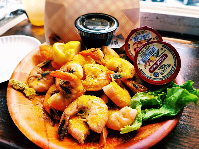 These plump shrimp look like they just jumped from ocean to plate, with a citrusy kick that will make your taste buds do the wave.