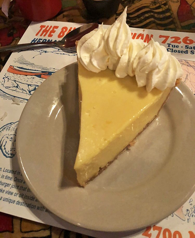 The grand finale &ndash; a slice of authentic Florida sunshine with the perfect sweet-tart balance and a cloud of whipped cream.