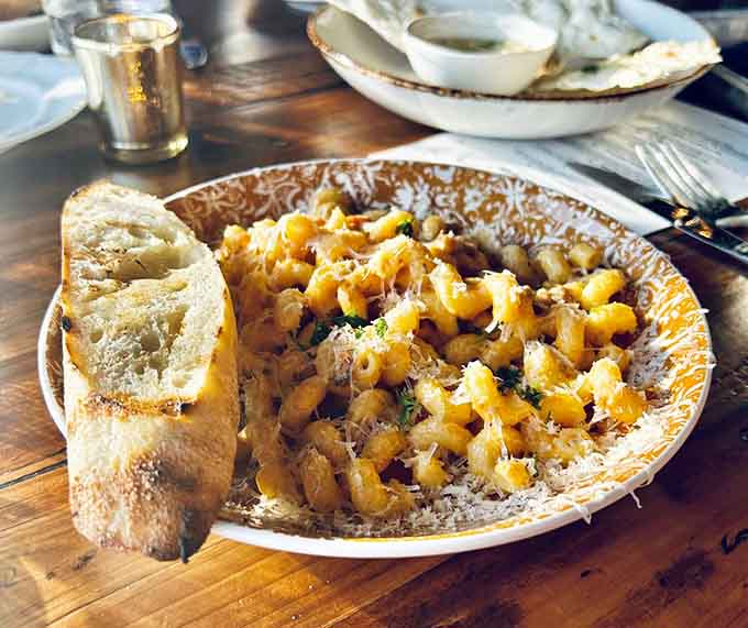 Vin Rose Pasta demonstrates that sometimes pink isn't just pretty, it's also absolutely delicious on your fork.