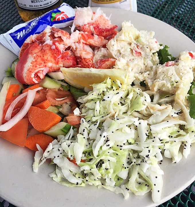This lobster salad plate transforms Maine's most famous crustacean into a refreshing meal that tastes like summer on the coast, rain or shine.
