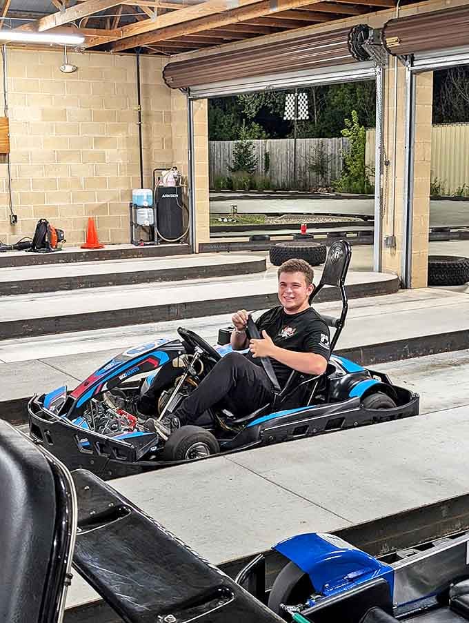 A smile from this young driver says it all, the universal language of &ldquo;this is absolutely worth the price of admission.&rdquo;