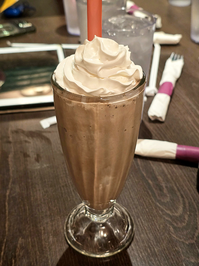 Thick, creamy, and requiring serious straw negotiation &ndash; this classic milkshake provides the perfect sweet punctuation to your meal.